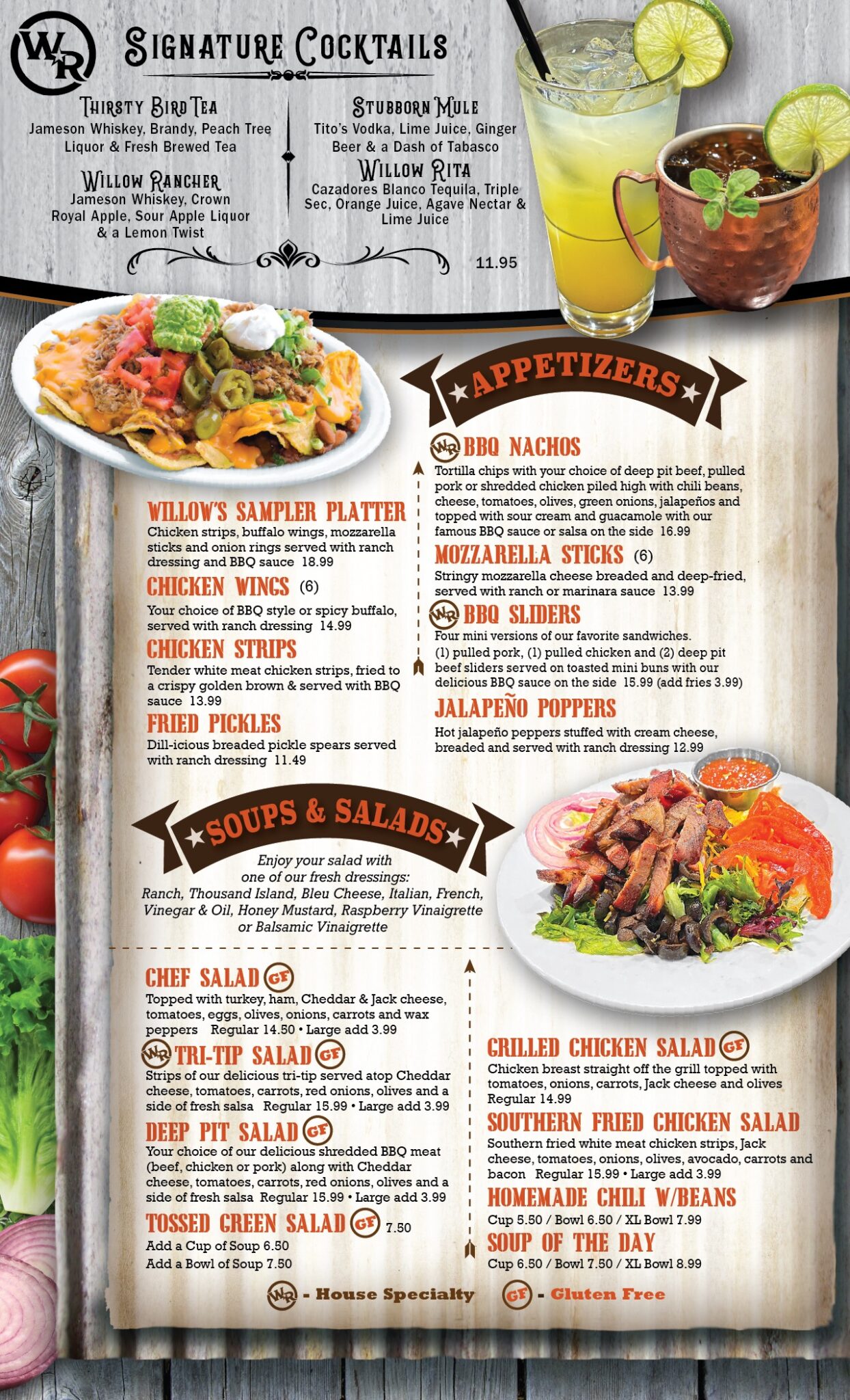 Appetizers - Appetizers To Whet Your Appetite | Willow Ranch Restaurant ...